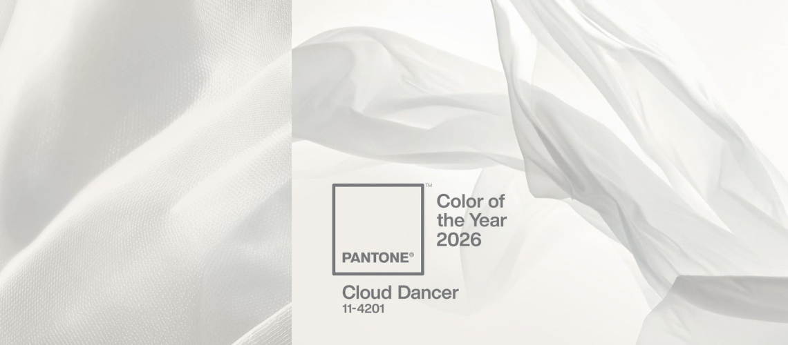 Pantone Farbe des Jahres 2026 – Cloud Dancer - MONDIALmode